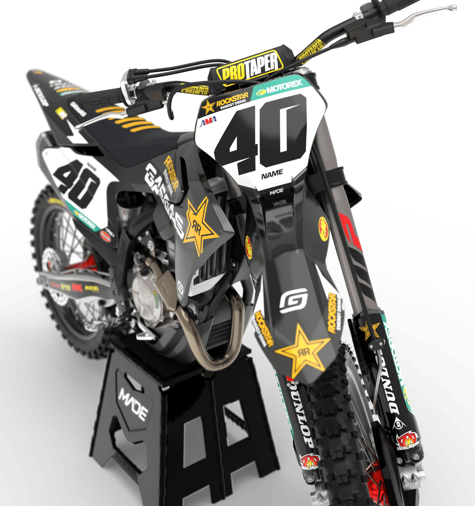 GASGAS ROCKSTAR PREMIUM GRAPHICS KIT – Madestickers