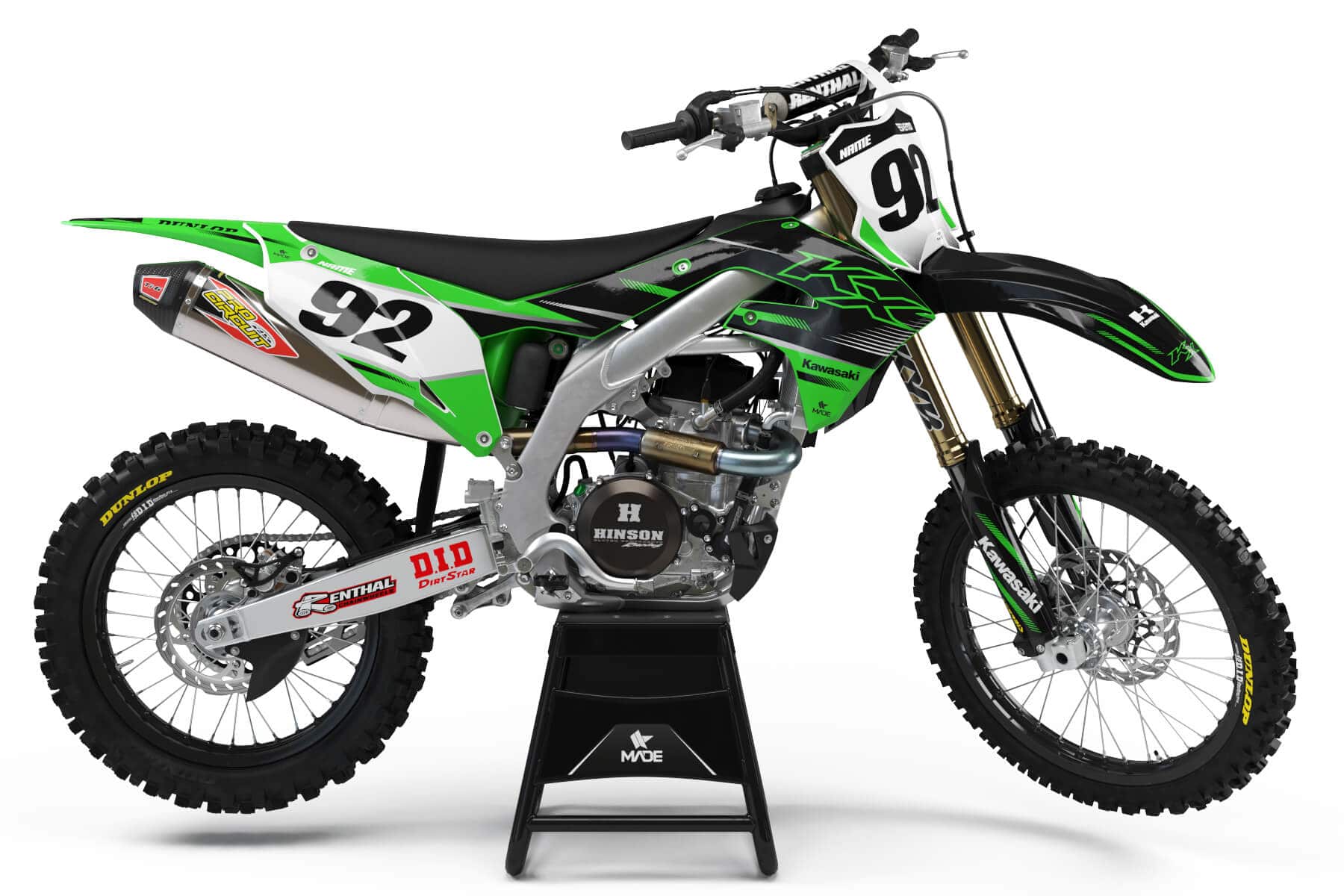 KAWASAKI MONSTER GRAPHICS KIT | Madestickers