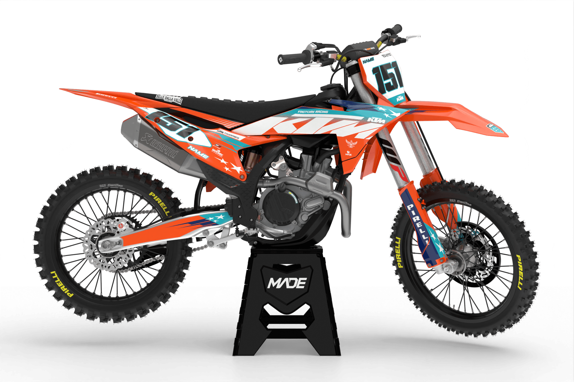 KTM PATRIOT GRAPHICS KIT factory licensed product – Madestickers